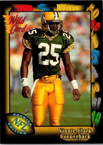 1991 Wild Card Vinnie Clark #97 Green Bay Packers Football Card | eBay