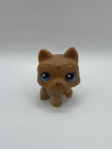 Authentic LPS Littlest Pet Shop #249 Scottie Dog Toy Tan Brown Blue ...