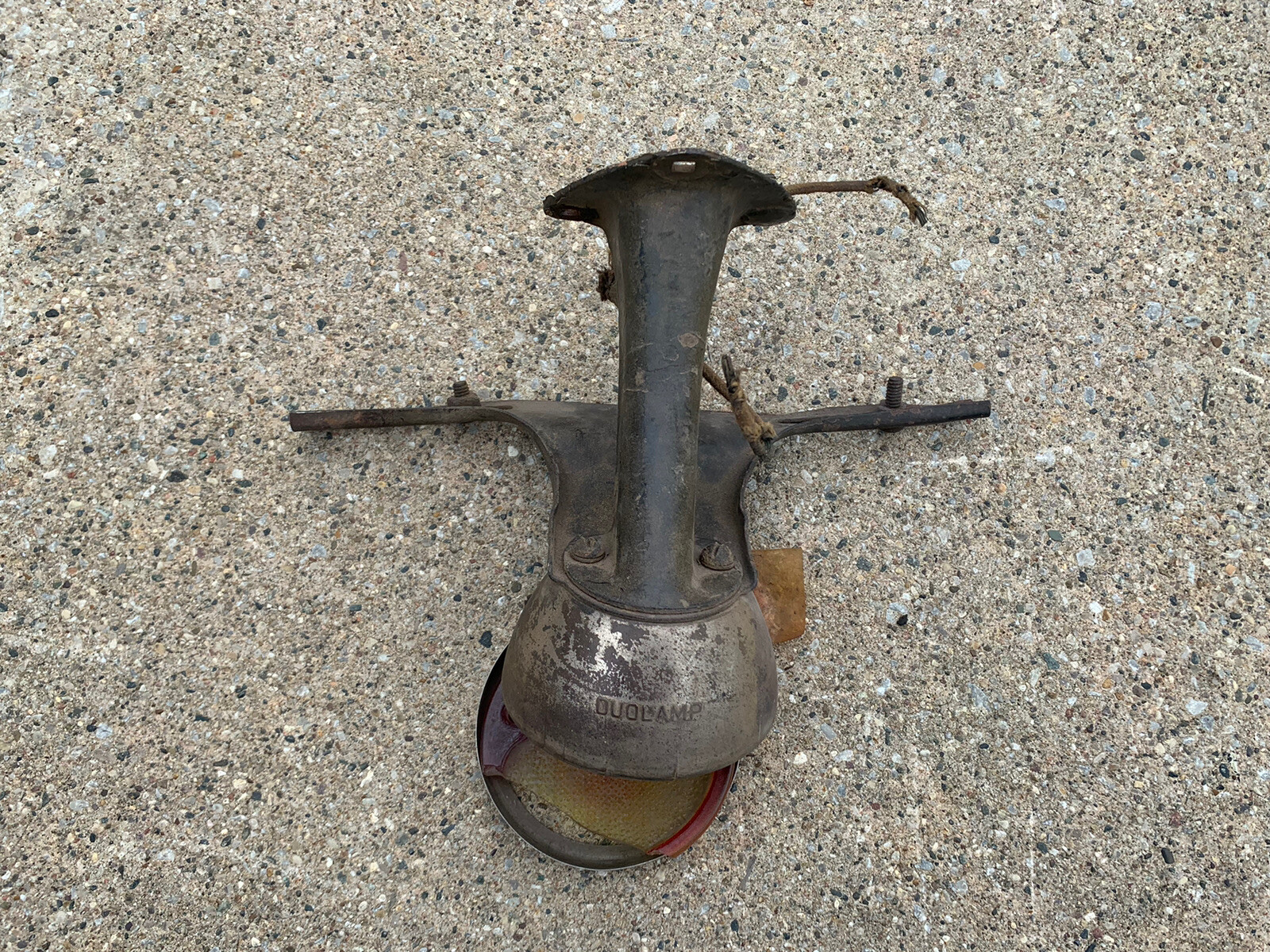 (2) Model A Ford Tail Light Stand, Housing, License Plate Mount Bracket ...