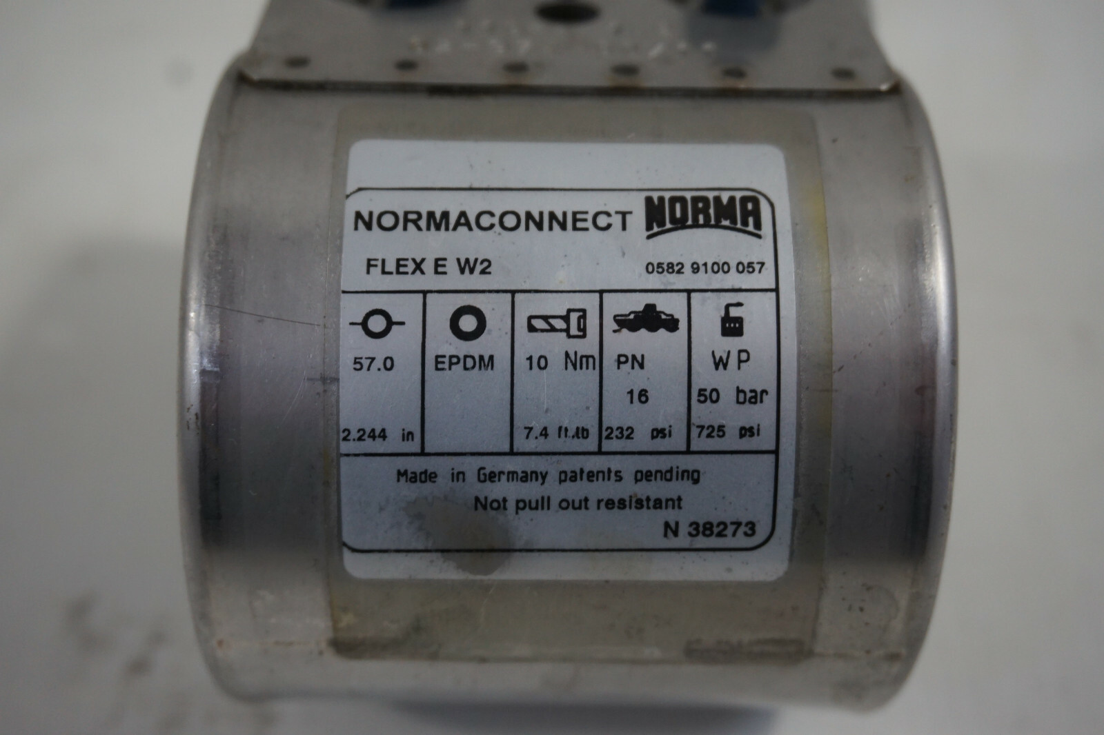 Norma FLEX E W2 Normaflex 0582 9100 057 Normaconnect EPDM Dichtung ...