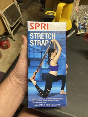 SPRI STRETCH STRAP AND EXERCISE GUIDE-Targets arms, legs, back and more ...