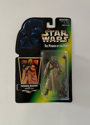 Kenner Tusken Raider With Gaderffi Stick Battle Club Action Figure ...