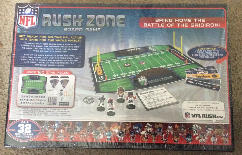 New NFL Rush Zone Board Game All 32 Nfl Teams Included | eBay