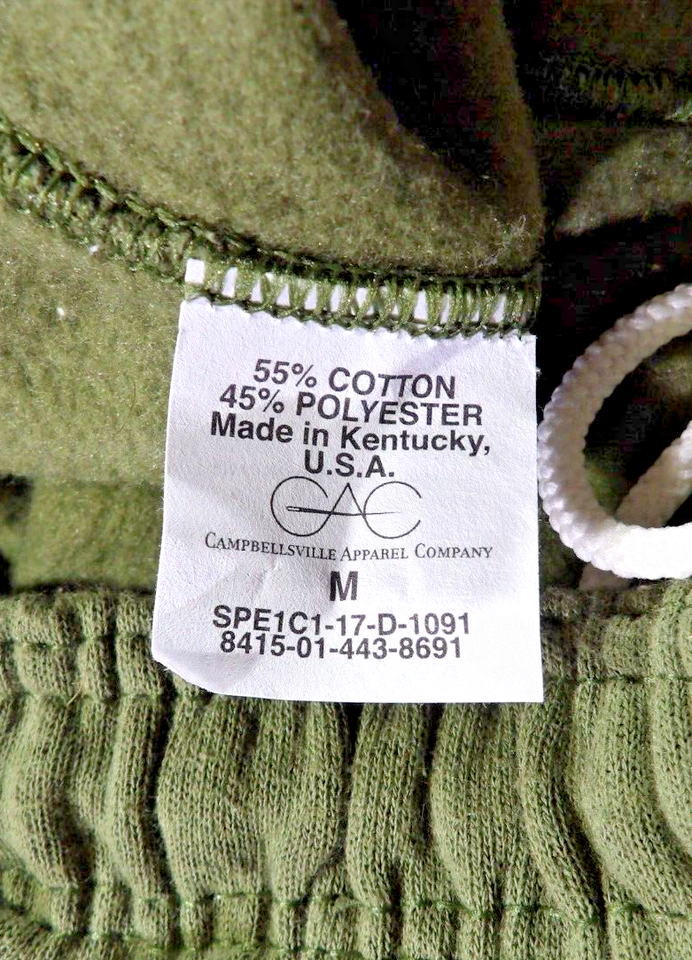 USMC UNITED STATES MARINE CORPS ISSUE SWEATS TOP BOTTOM OD GREEN EGA ...