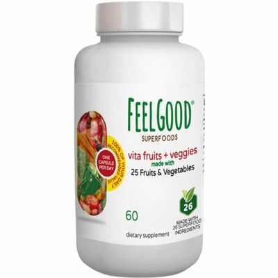 FeelGood Superfoods - Vita Fruits + Veggies - 60 Capsules Superfood ...
