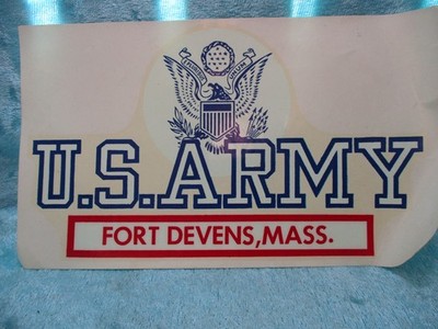 U.S. Army Fort Devens, Mass. Decal | eBay