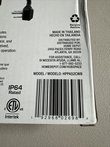 Defiant Smart Wi-Fi Bluetooth 2 Outlet Outdoor Plug w/ 15A 120V Damaged ...