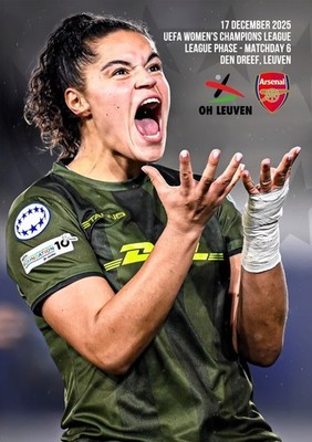 OUD-HEVERLEE LEUVEN Belgium v ARSENAL London England 17 December 2025 ...