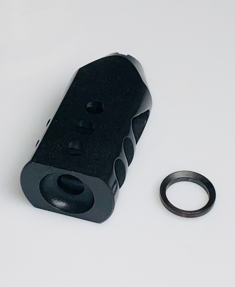 Steel Low Concussion Competition Tank Style Muzzle Brake For 14X1 LH 7 ...