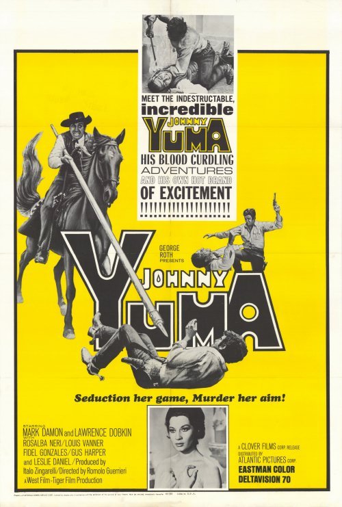 JOHNNY YUMA Movie POSTER 27x40 Mark Damon Lawrence Dobkin Rosalba Neri ...