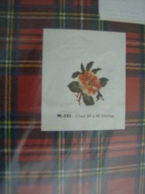 Jean McIntosh CHARTS-Single Rose M103 60x60 Stitches & Three Small ...