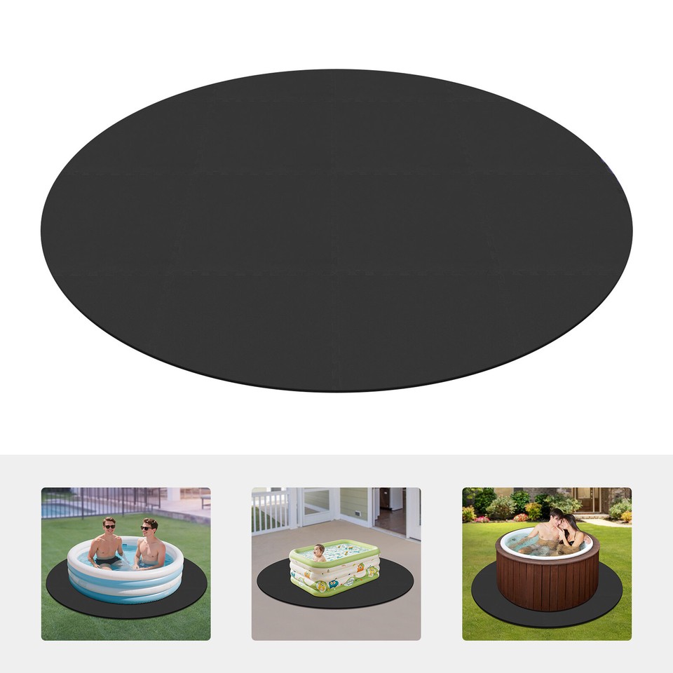 Hot Tub Pad Foundation, Floor Protection Mat for Outdoor Pools, EVA ...