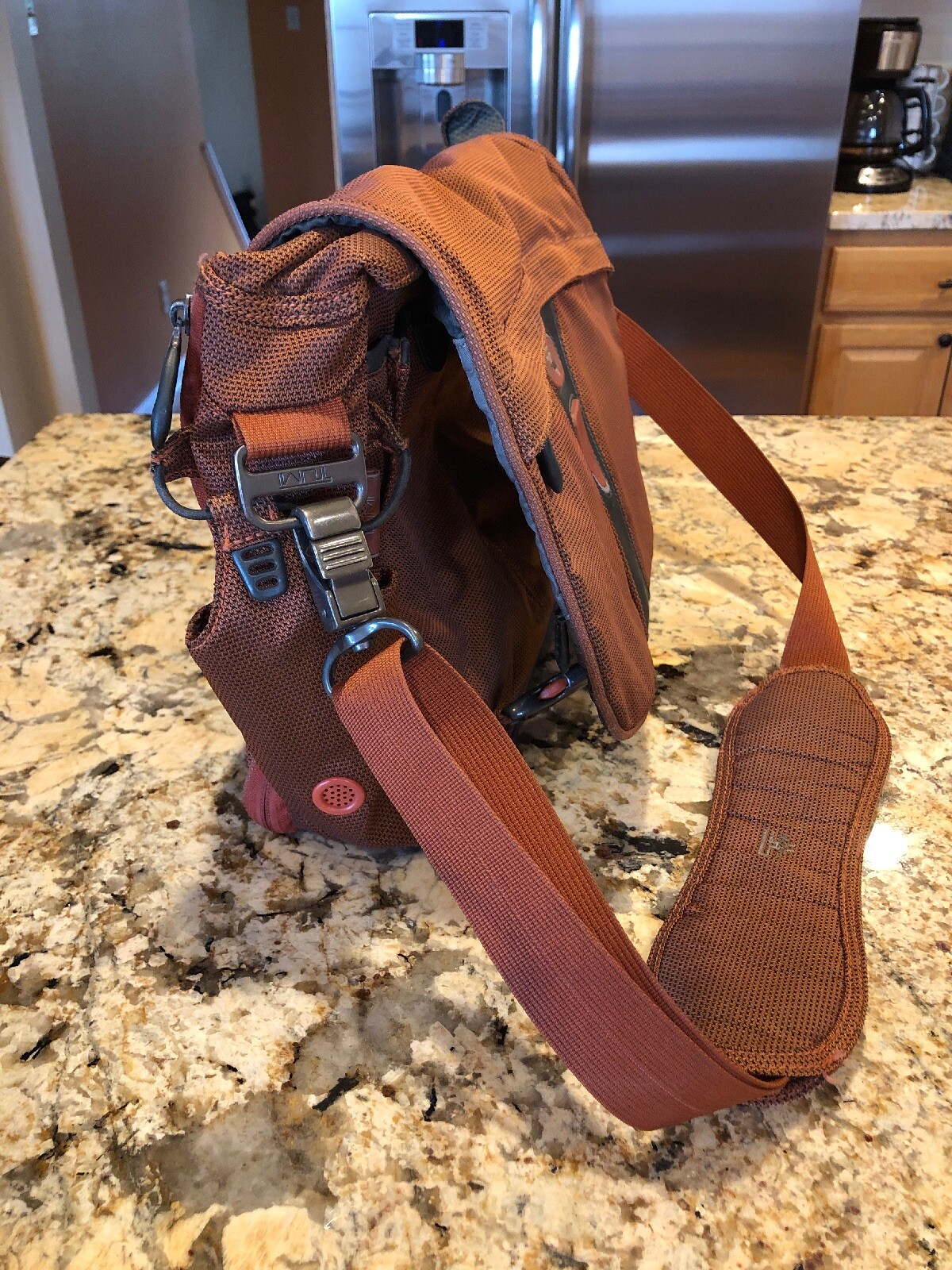 Tumi T Tech Messenger Laptop Shoulder Bag Travel Orange 5508FLM | eBay