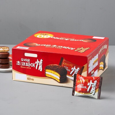 Korean ORION ChocoPie Original 60p Delicious Sweet Soft Bread Cake ...