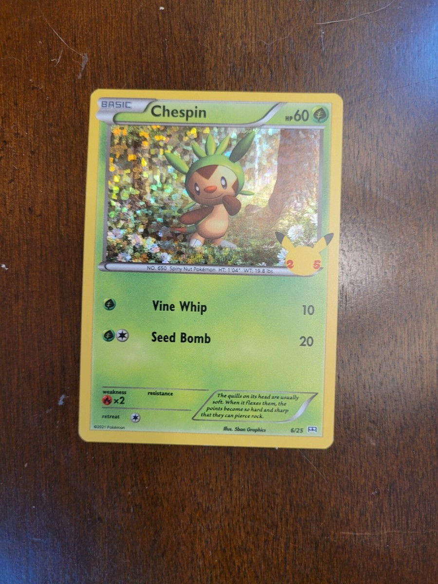 Cartao Pokemon Chespin