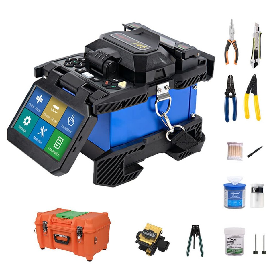 Orientek T45 Fiber Fusion Splicer Fusion Splicing Machine Fiber Optic ...