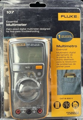 Fluke 107 Meter AC/DC 600v Current Handheld Digital Multimeter | eBay