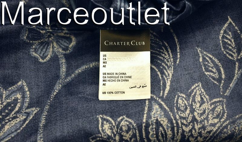 Charter Club Azure Jacobean KING Duvet Cover & Shams Set | eBay