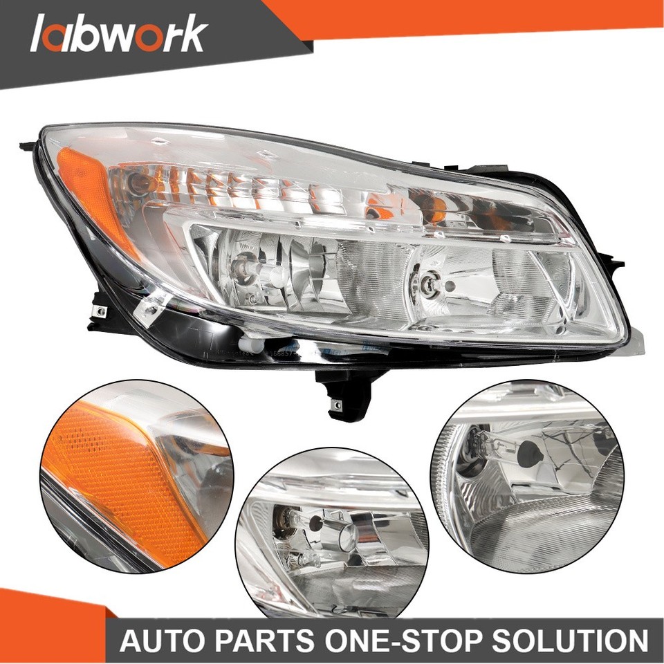 Labwork Headlight For Buick Regal 2011-2013 Halogen Headlamp Left+Right ...
