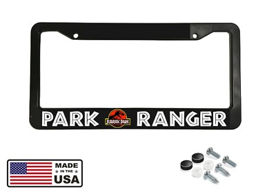 Park Ranger Funny Dinosaur Jurassic Park T Rex Theme Car License Plate ...