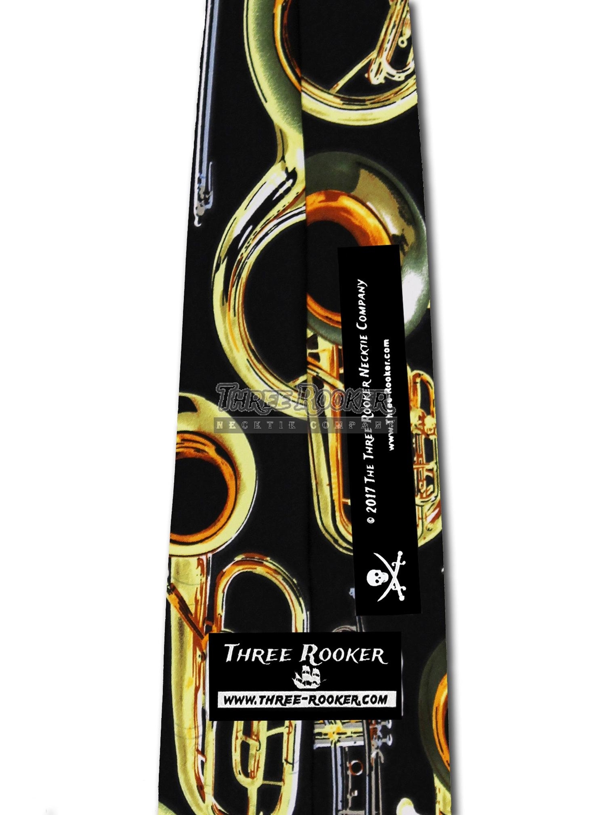 Brass Instrument Tie Music Neckties Mens Trombone Trumpet Neck Ties ...