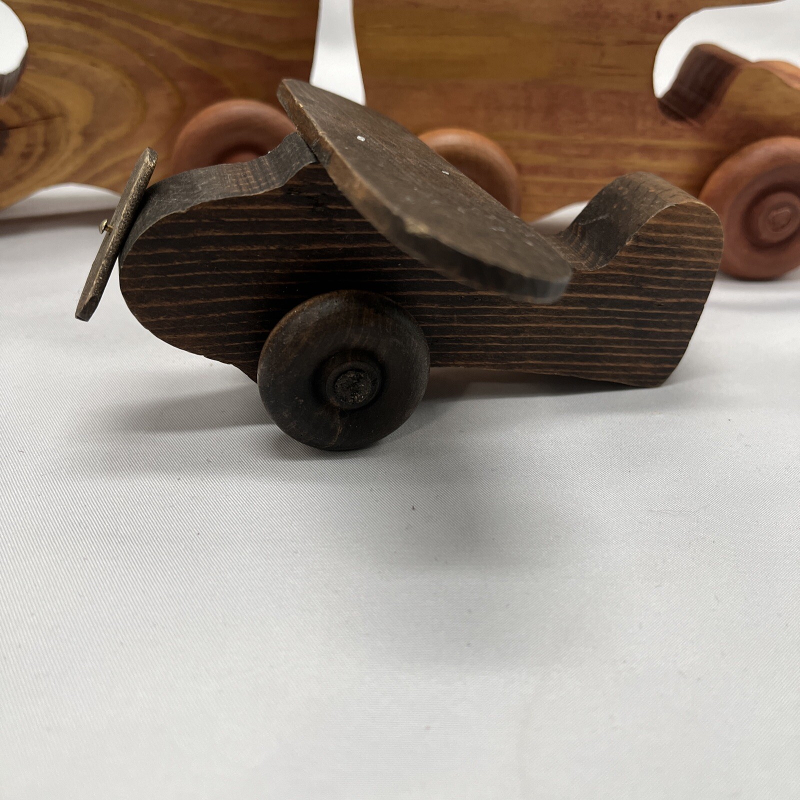 Handmade Wood Toy Cars, Push-Pull Cars, And Airplanes Set Of 4 | eBay