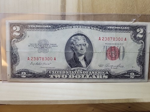 Series 1953 2 Dollar Bill Red Seal Note | eBay