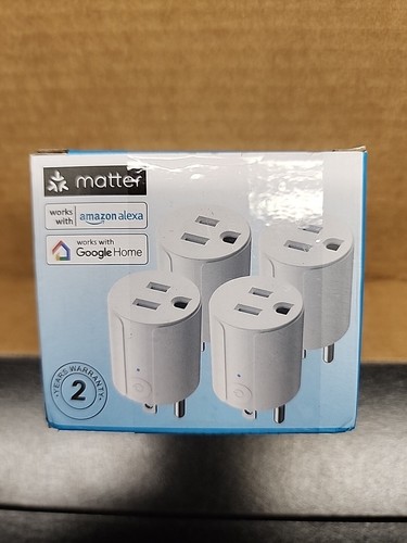 MATTER MINI SMART WIFI PLUG 4 PACK UNOPENED! | eBay