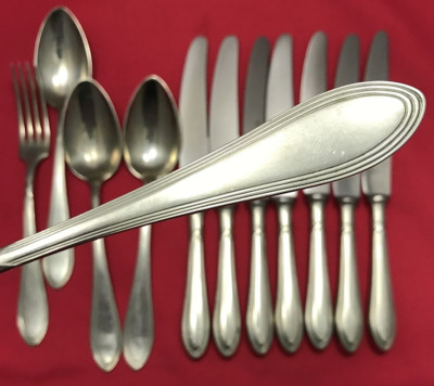 12 PCs WELLNER GERMANY FLATWARE Mix FORKS - SPOONS - KNIVES | eBay