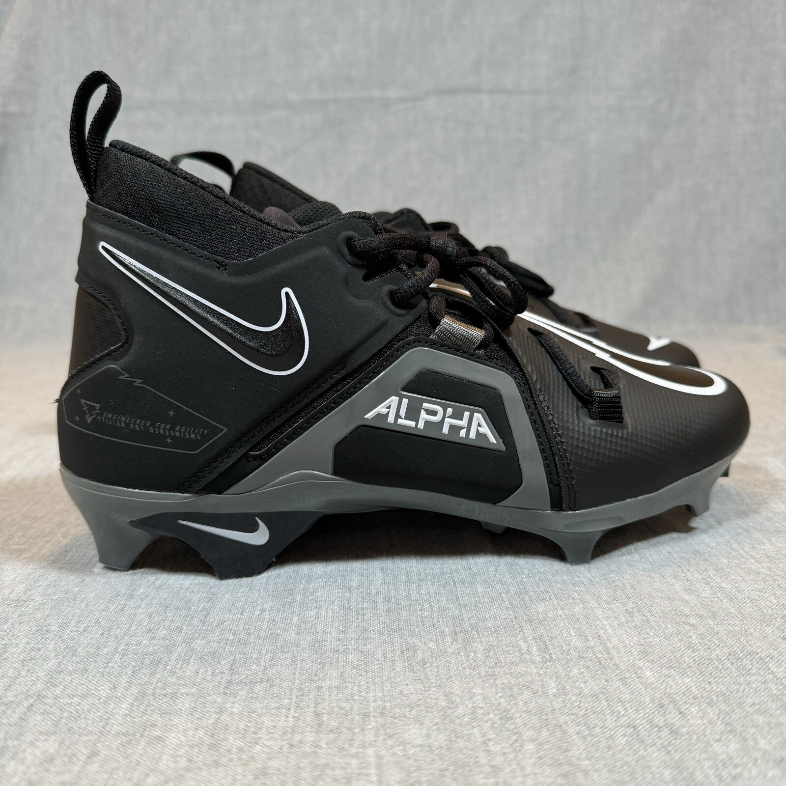 Nike Alpha Pro Menace Pro 3 Size 9 Football Cleats Active Sports CT6649 ...
