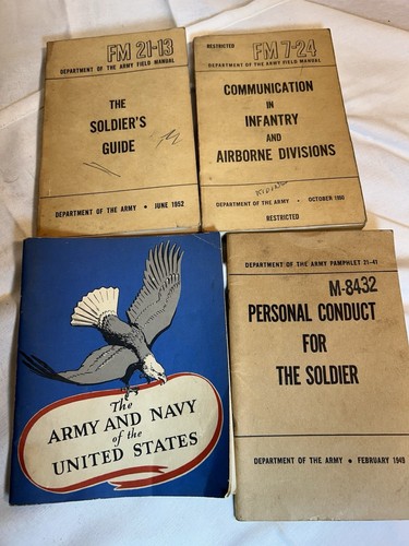 Dept Of The Army Field Manual Lot 1950,52 | eBay
