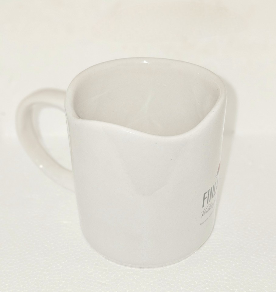FINLANDIA VODKA Of FINLAND CERAMIC WHITE MUG 10oz COFFEE CUP New with ...