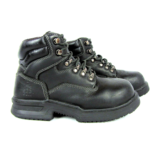 SFC PRO Shoes for Crews Mens Leather Work Boots 8298 Steel Toe Size 5 ...