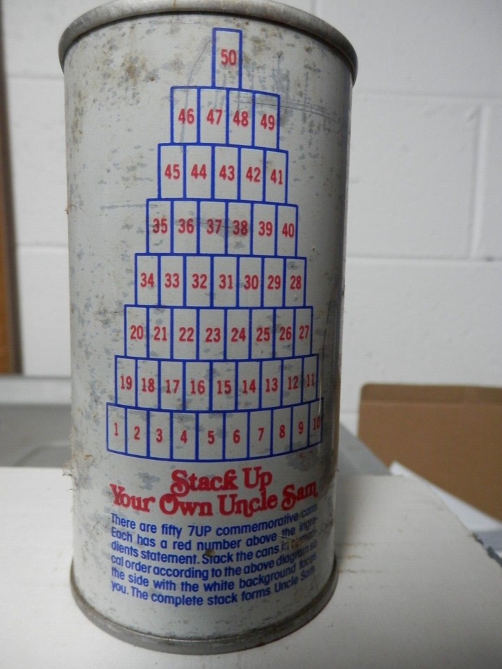 Vintage 7 Up Alabama 1976 United We Stand State Soda Pop Can USED | eBay