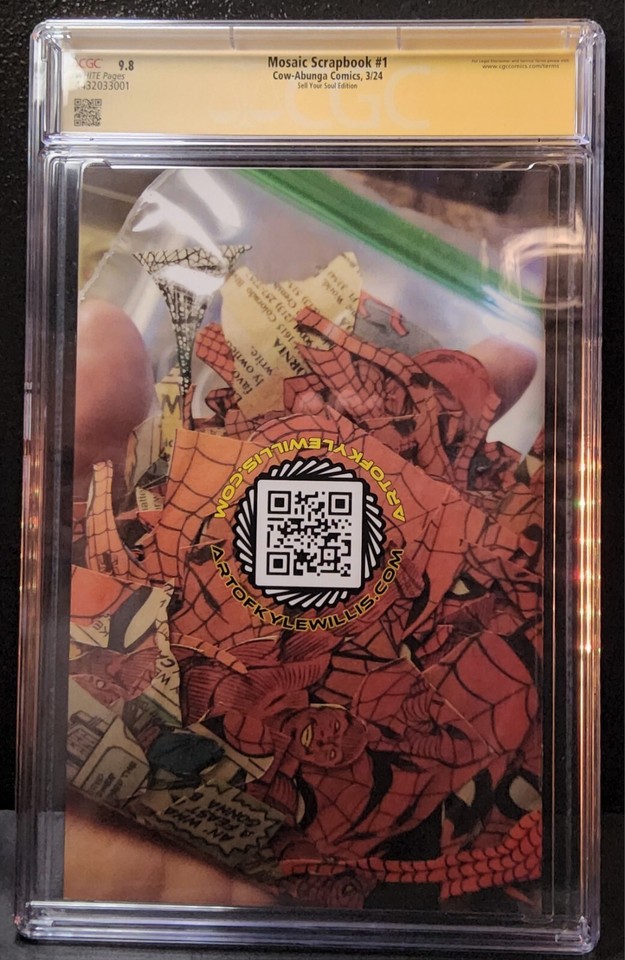 9.8 CGC SS Mosaic Scrapbook Spawn #1 RED Foil Signed By Kyle Willis | eBay