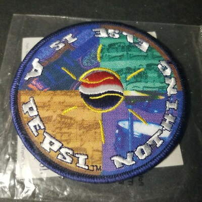 Pepsi Cola Soda Patch Promo Sun Music Nothing Else Is a Pepsi 4" Sealed ...