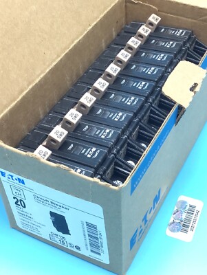 One (1) New Circuit Breaker Eaton Cutler-Hammer CH120 CHF120 20 Amp 1 ...