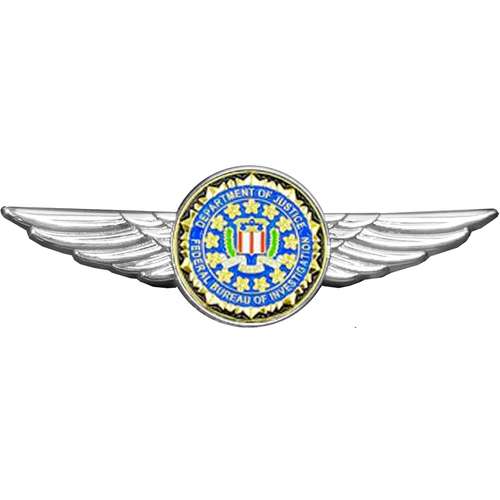 Full size FBI Pilot Aviation Operations Crew Wings pin Special Agent ...