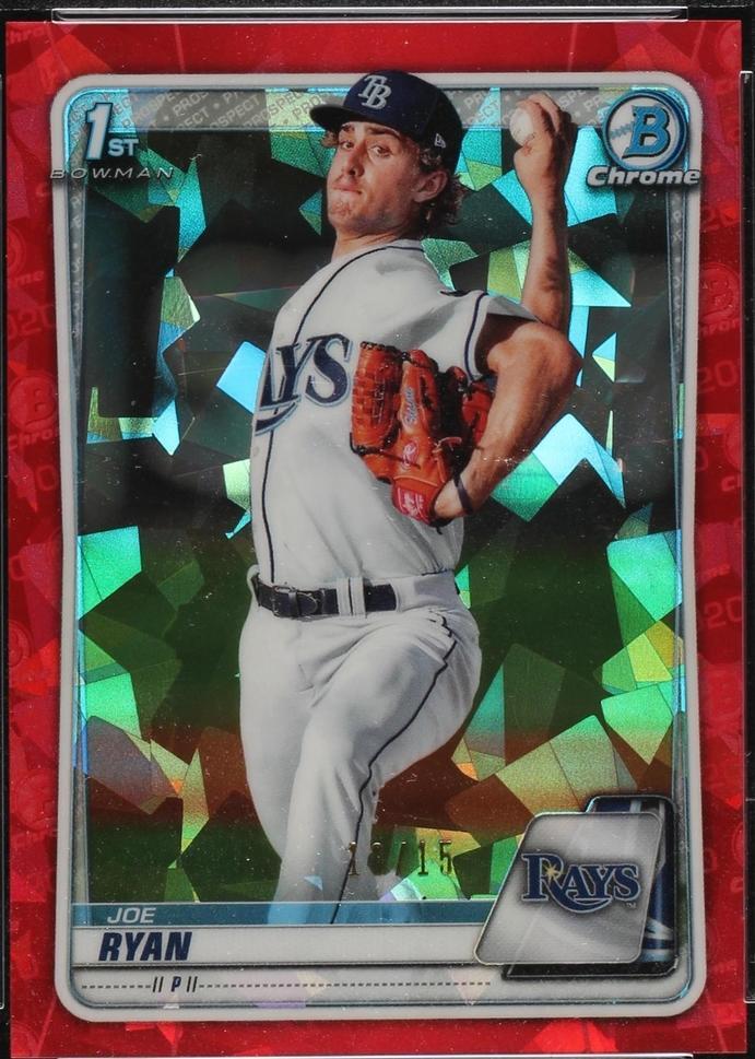 2020 Bowman Chrome Sapphire Edition - Joe Ryan #BCP-117 Red /15 (RC ...
