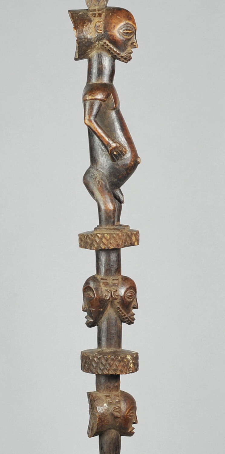 HEMBA Congo Canne Bâton chef walking stick chief's staff Art Africain ...