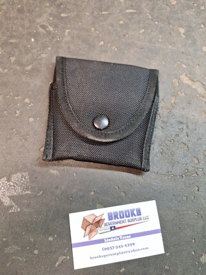 Duty Pro Black Nylon Belt Handcuff Pouch Police Security | eBay