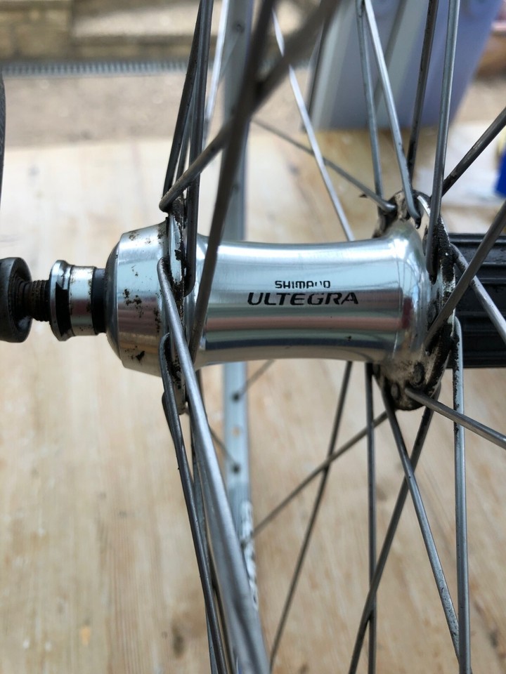 Handbuilt Shimano ultegra hubs, Rigida Chrina 36 spoke touring/winter ...