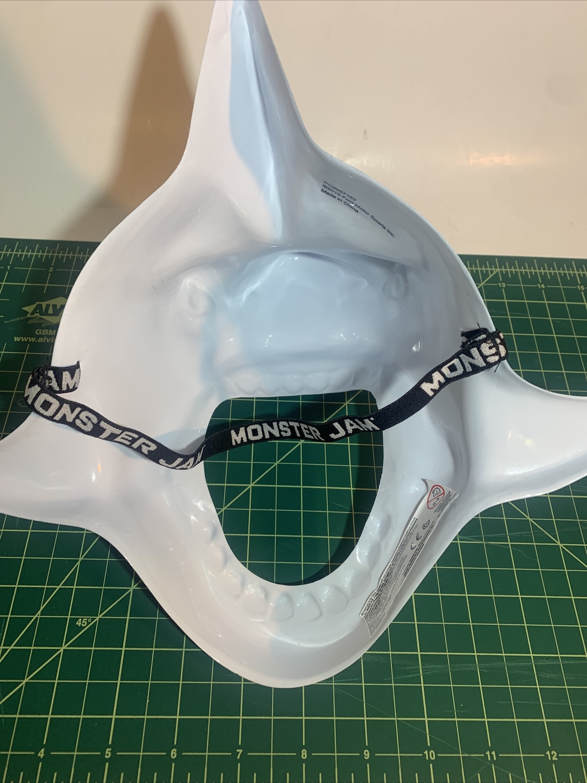 Halloween Monster Jam SHARK FACE Adult Costume Plasti… - Gem