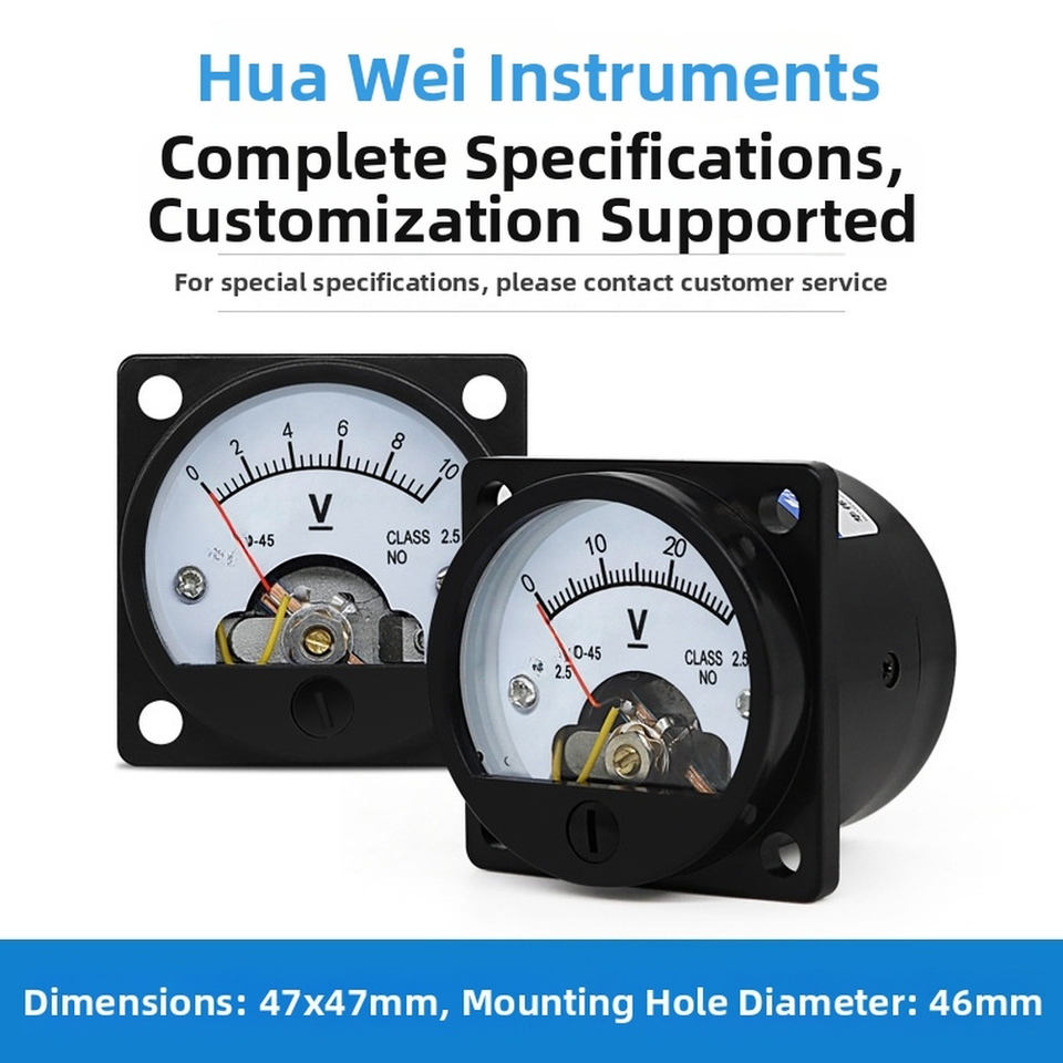 Analog DC Voltmeter SO-45 for Electrical Testing with Clear Scale ...