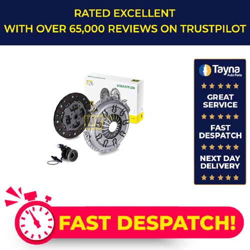 Clutch Kit 3pc (Cover+Plate+CSC) fits VAUXHALL ADAM 1.2 1.4 12 to 19 ...