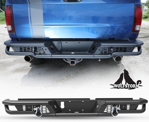 LED Rear Bumper+D-Rings For 2009-2018 Dodge Ram 1500/2019-2024 RAM 1500 ...