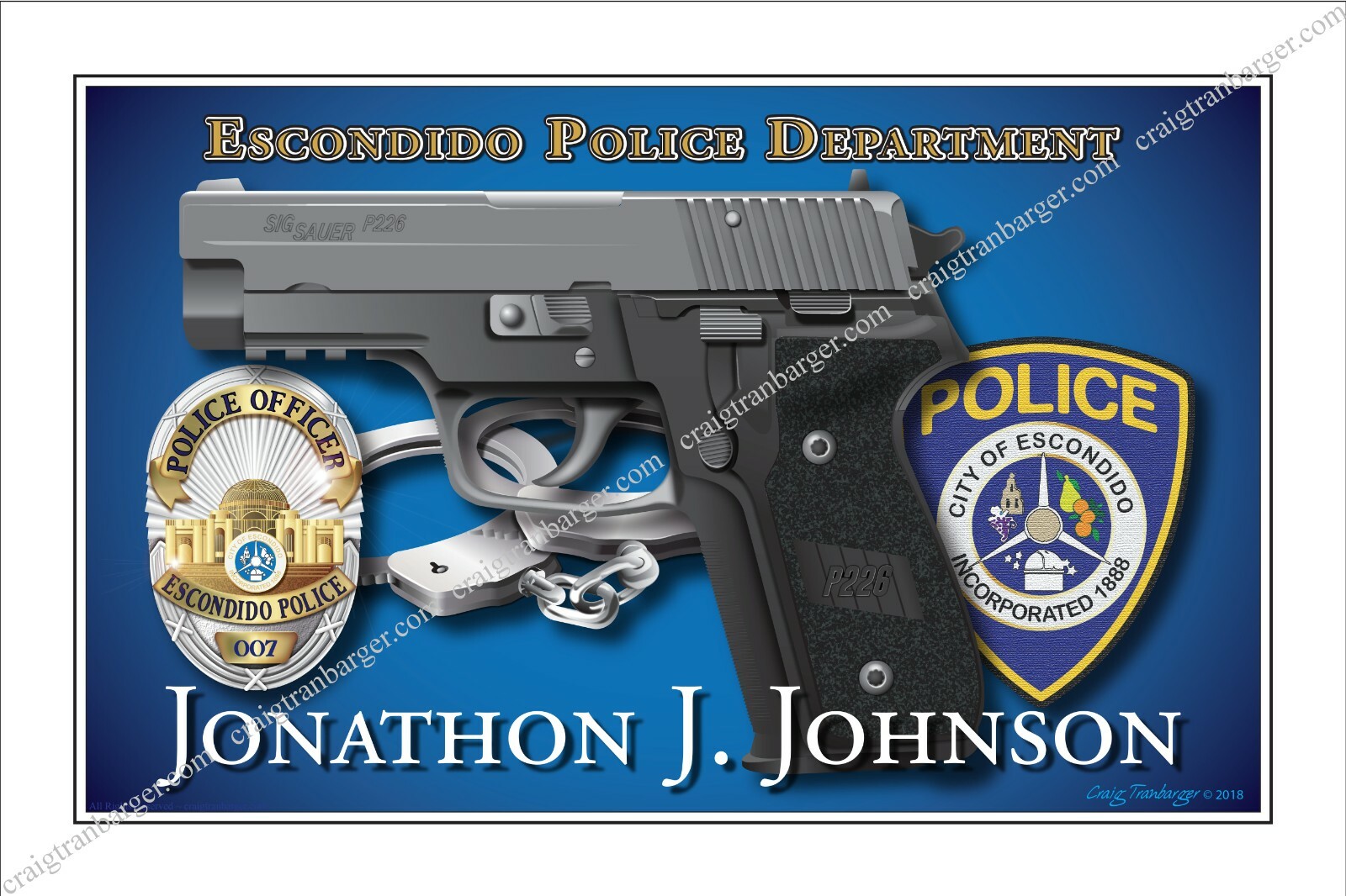 Police,Escondido,Department,Sheriff,Retirement,Promotion,badge,gift | eBay