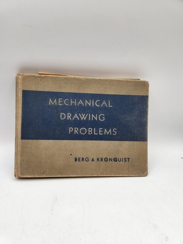Mechanical Drawing Problems 1946 Illustrated Berg & Kronquist Vintage ...