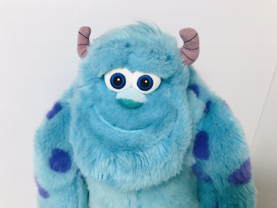 Monsters Inc. Sulley Plush Disney Store Pixar Blue Stuffed Animal Toy ...