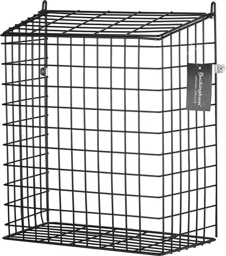 LARGE LETTERBOX FRONT DOOR CAGE POST MAIL LETTER BOX BASKET CATCHER DOG ...